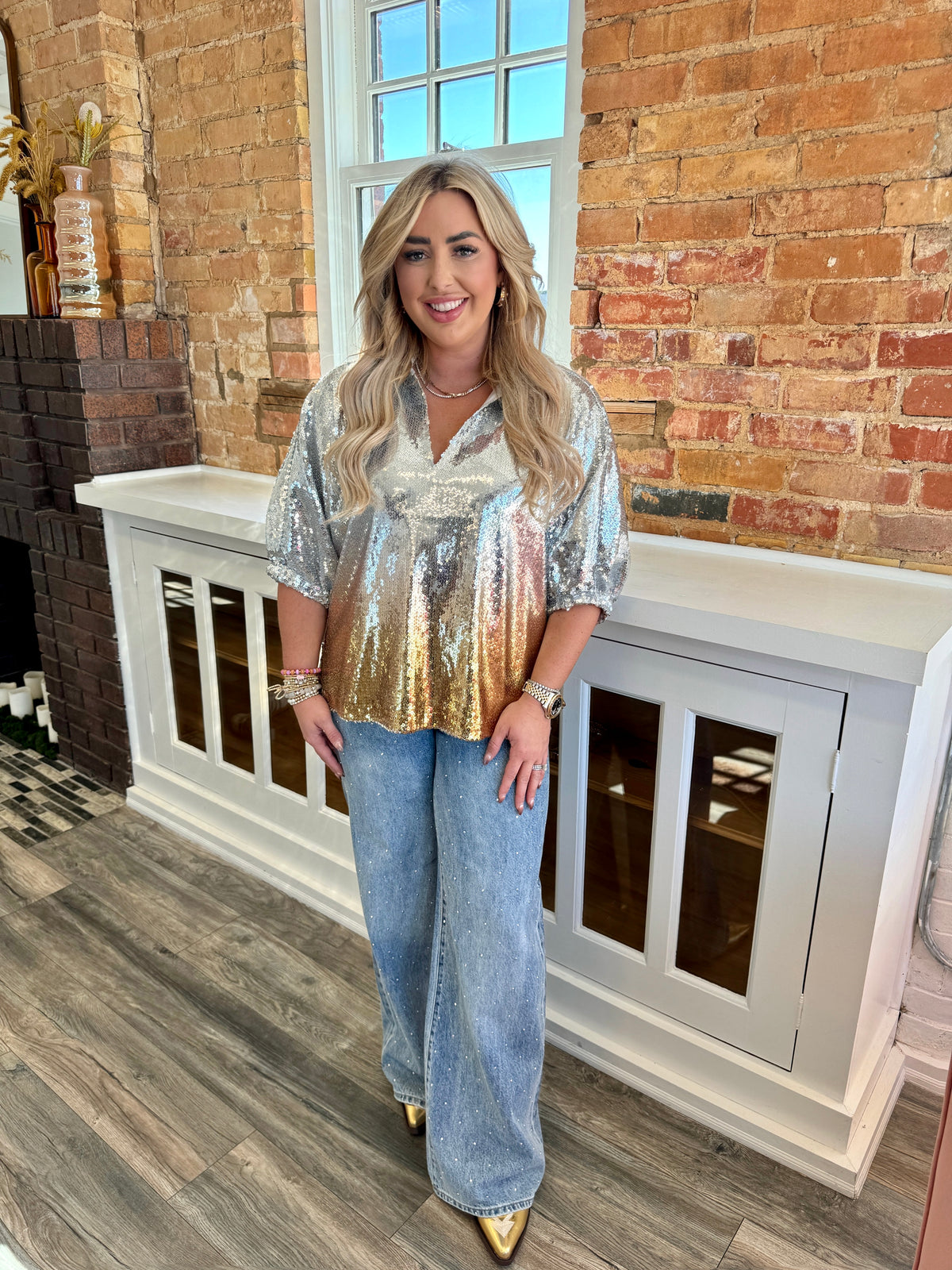 Poppy Top Ombre Sequins — Extremely Refined Boutique